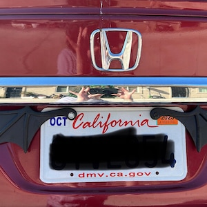 License Plate Bat Wings universal Fit - Etsy
