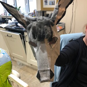 DIY Donkey Mask, Low Poly Paper Craft Template, DIY Printable Mask ...