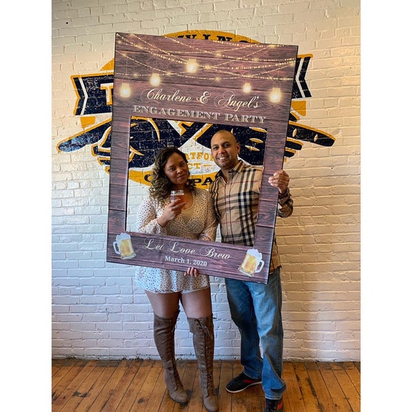 Engagement Party Decoration Rustic Engagement Photo Prop Engagement ...