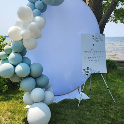 Blush Blue It's a Boy Baby Shower Balloon Garland Arch DIY Kit, Pastel ...