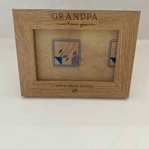 Personalised Custom Text Photo Frame Engraved Photo Frame - Etsy