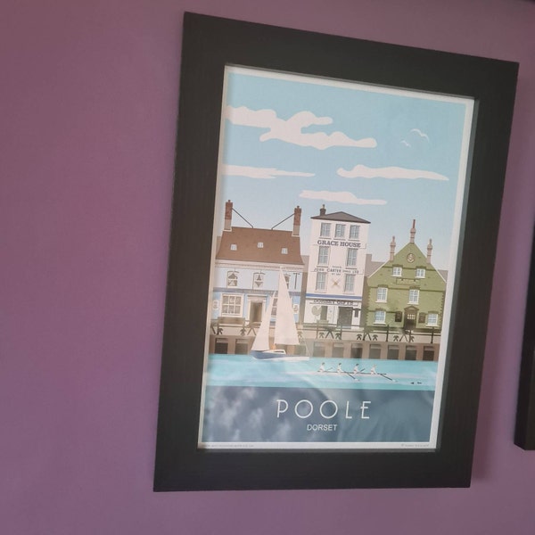 Poole Quay, Poster Print, Harbour. Dorset. A4, A3, A2, A1. Travel ...