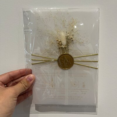 Luxury Wedding Invitation Frosted PVC, Sealed Luxury Wedding Invitation ...