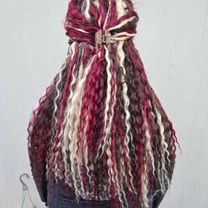 Luxe Hybrid Locks Curly Dreads / Wavy Dreadlocks in Black and Grey ...
