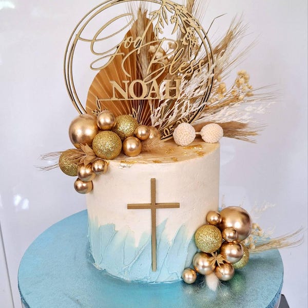 Happy 50th Birthday Cake Topper, Personalized 50th Anniversary Cake ...