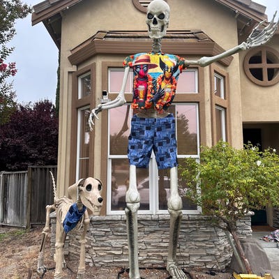 12 Ft Skeleton SWIM WEAR skeleton & Hats Not Included - Etsy