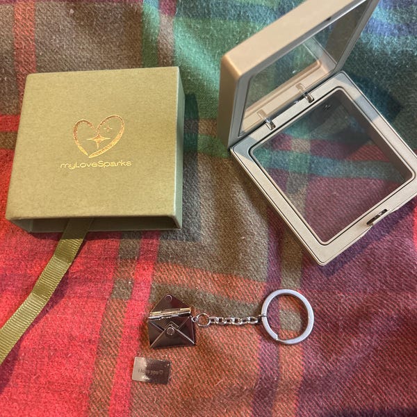 Custom Engraving Keychain, Personalized Mail Envelope Keychain, Love ...