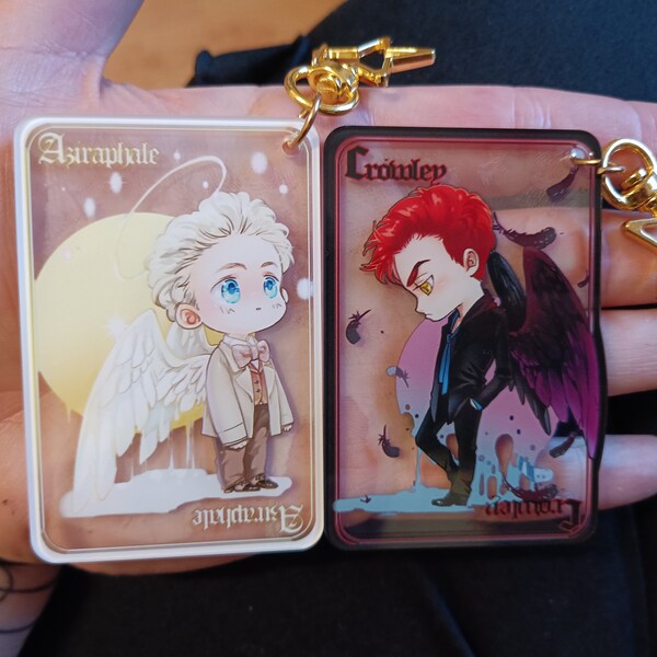GOODOMENS Card Style Star Key Ring - Etsy