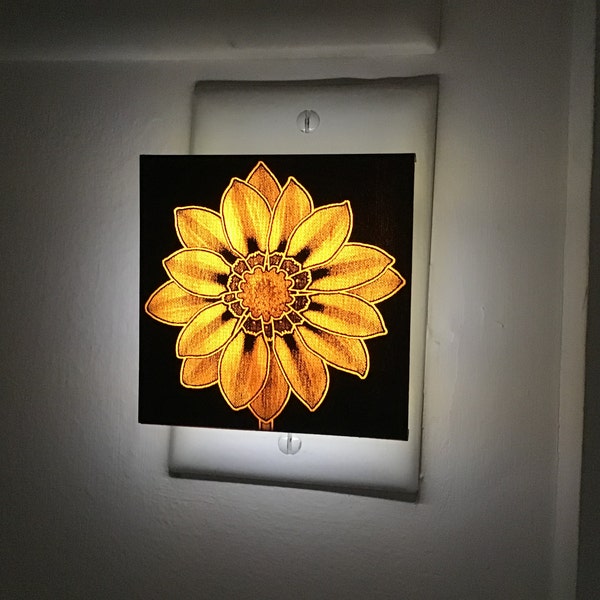 Wild Flower (night Light, Daisy, Art Prints, Girl Gift, Flower Girl ...
