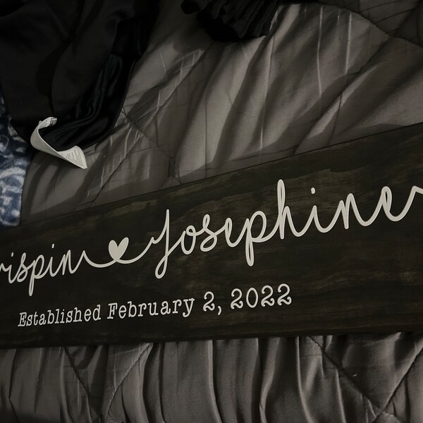 Personalized Couple Names Sign | Wedding Gift Idea | Anniversary Gift ...