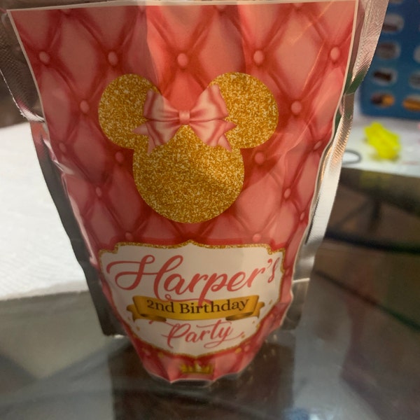 Royal Minnie Candy Bar Wrappers, Princess Minnie Mouse Hershey's Bar ...