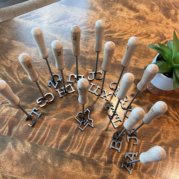 Rustic Cowhide Wedding Frame and Custom Heart Branding Iron Set ...