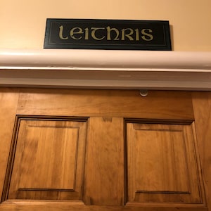 Leithris, Irish Toilet, Irish Wood Rustic Sign, Gaelic Bath Sign 4x14 ...