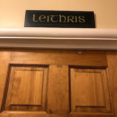 Leithris, Irish Toilet, Irish Wood Rustic Sign, Gaelic Bath Sign 4x14 ...