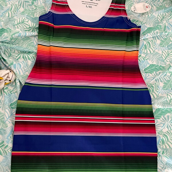 Bodycon Mexican Sarape Print Dress by Paulina - Etsy