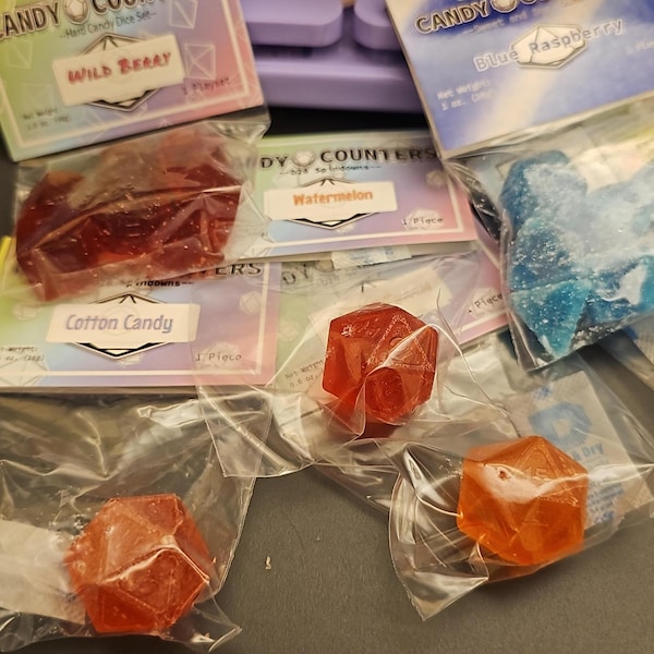 Pineapple Candy Dice, Kohakutou Gummies, Dungeons and Dragons, Roll for ...