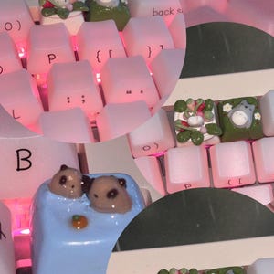 Cat Artisan Keycap Glow in the Dark Cute Keycap Artisan Keycaps ...