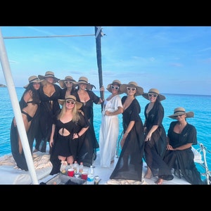 Customized Long Beach Cover Ups, Bachelorette Cover Ups, Bridesmaids ...