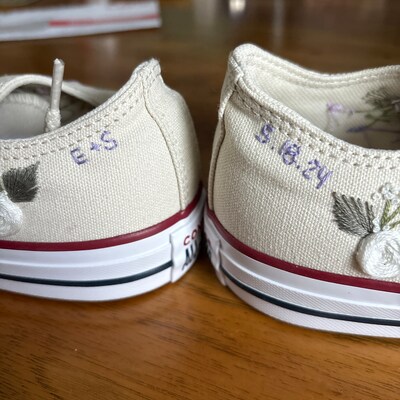 Custom Converse Chuck Taylor All Star LOW Shoes Embroidered by Hand to ...