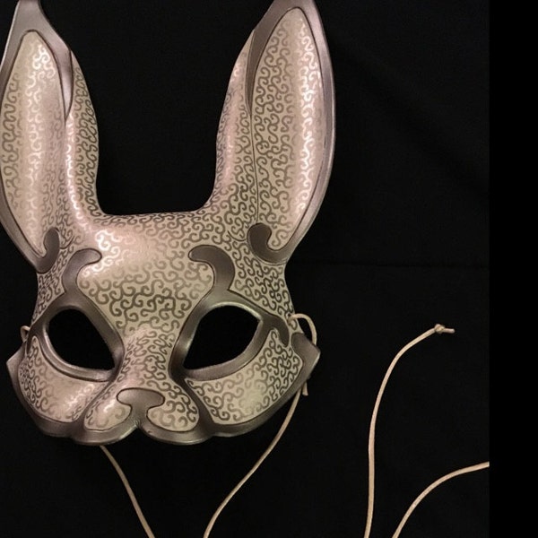 Leather Rabbit Mask: Venetian Masquerade Bunny Costume - Etsy