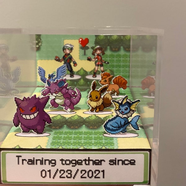 CUSTOMIZABLE Pokemon Classic Anniversary / Valentine's Box, Couple's ...
