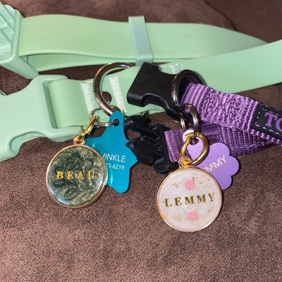 Olive Green Resin Pet ID Tag Resin, Olive Green, Dog Tag - Etsy