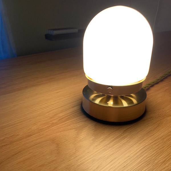 Small Globe Table Lamp - Mid Century Lighting - Soft Light Lamp ...