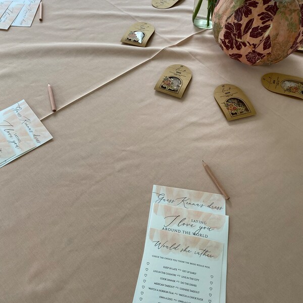 Pink Swash Bridal Shower Games, Printable Bridal Shower Games ...