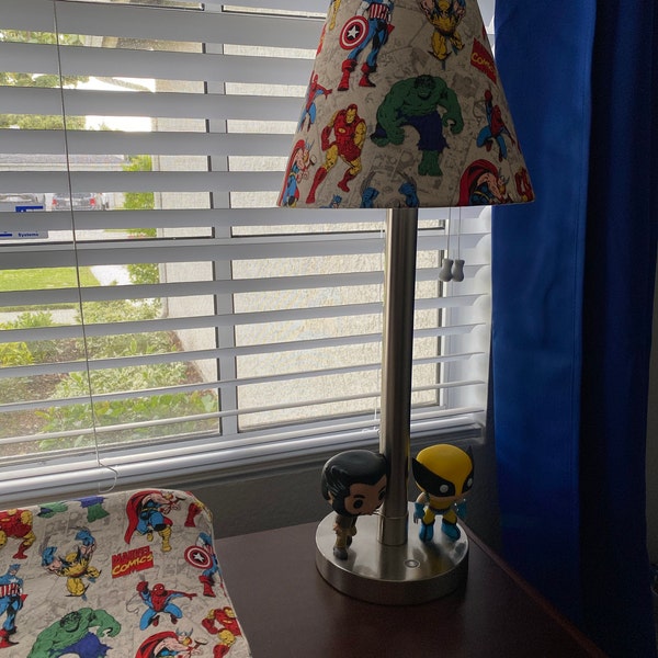 Marvel Super Hero Lamp Shade. Thor, Ironman, Hulk, Captain America ...