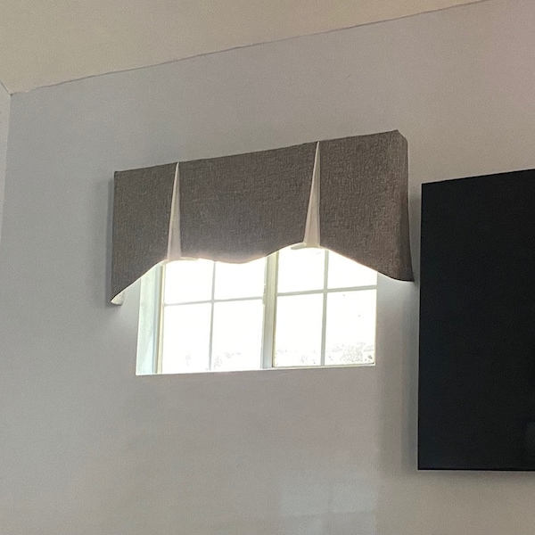 Modern Window Valance - Custom Made - Etsy