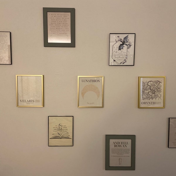 SJM Multiverse Map Prints, Maasverse Velaris Orynth Lunathion Crossover ...