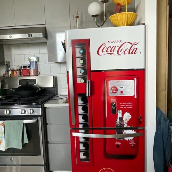 Fridge Vinyl Sticker Antique Cupboard/ Self-adhesive Vinyl Refrigerator ...