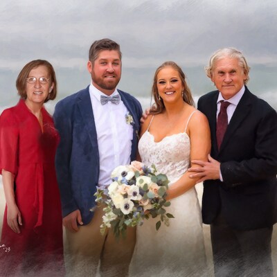 Deceased Loved One Portrait, Photo to Painting, Passed Loved Ones ...