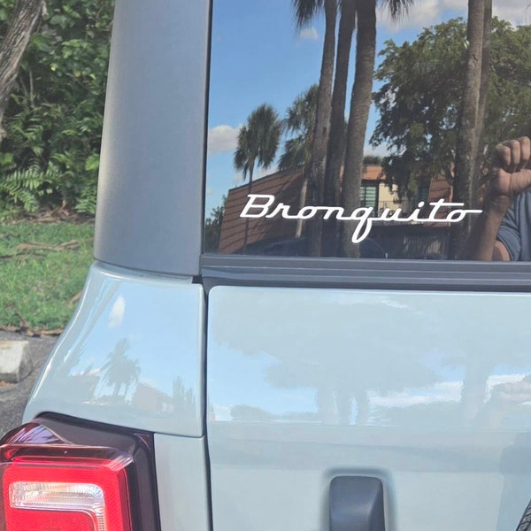 FUNSIZE BRONCO Self Aware Ford Bronco Sport Vinyl Window Sticker for ...
