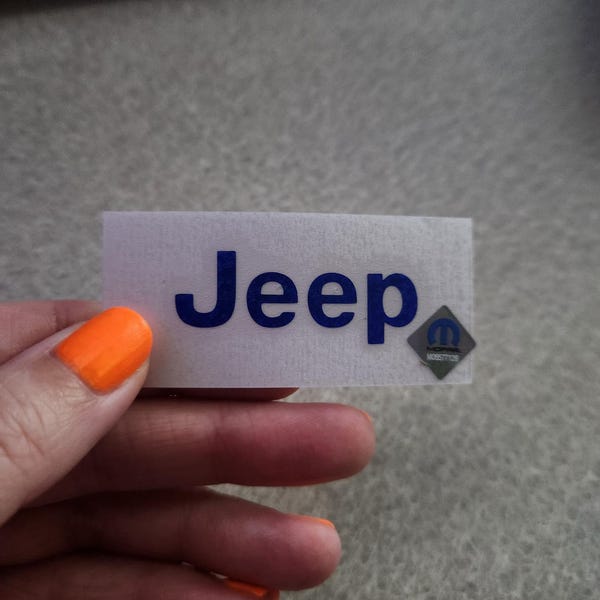 Holographic Crystal Jeep Emblem Sticker Decal, Wrangler JK, TJ, JL ...