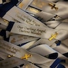 Custom Memorial Ribbons Pinned and Ready to Wear , Lapel Ribbons ...