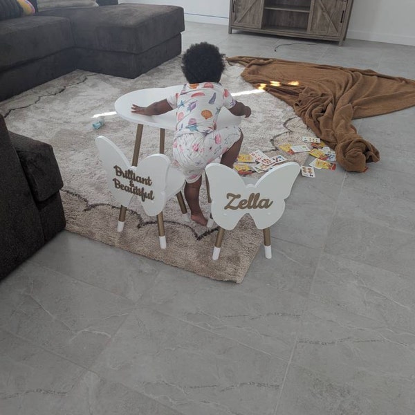 Unique Kids Table and Space Rocket Chairs Set/exclusive Toddler Table ...