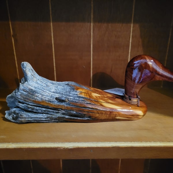 Cedar Fence Post Duck—small. Rustic Stylized Decoy. - Etsy