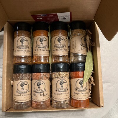 Italian Lovers BBQ Rub and Baking Spices Gift Set of 4 Gourmet Meat and ...