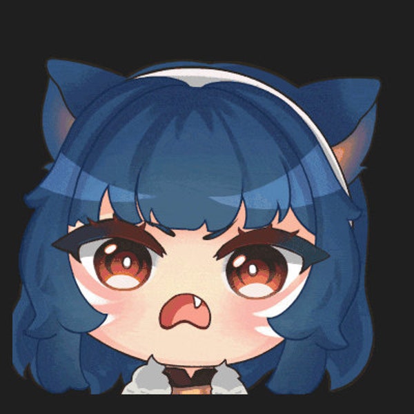 Custom Animated Twitch Emotes! Discord Cute Emoticons Chibi Animals ...