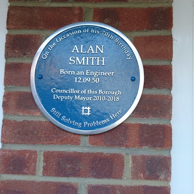 Personalized Fun Blue Plaque With Your Choice of Wording for Outdoor or ...