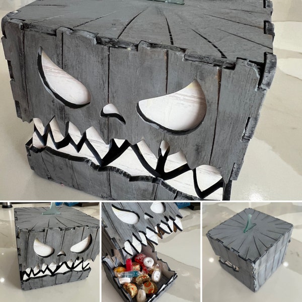 Halloween Monster Box Laser Cut Files: SVG, PDF, CDR (digital Product ...