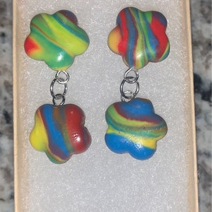 Frog With Pink Cheeks Earrings Spring Themed Polymer Clay | Etsy