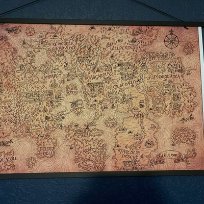 24 X 36 Vintage Runescape World Map Print - Etsy