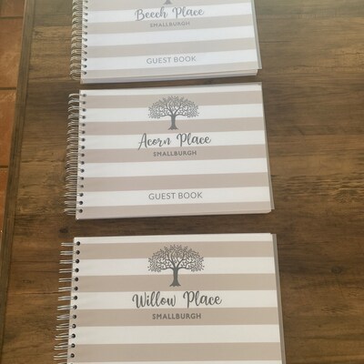 Personalised Holiday Home Guest Book, Holiday Home Visitor Book ...