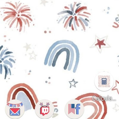 4th of July App Icons 4th of July Aesthetic Apps Summer - Etsy