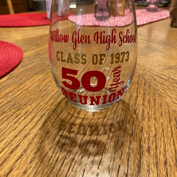 High School Reunion Gifts, Class Reunion Favors, Class Reunion Wine ...