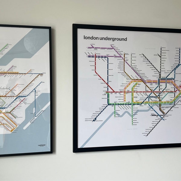DC Metro Map / Dark Mode / Washington DC / Minimal Poster Print ...