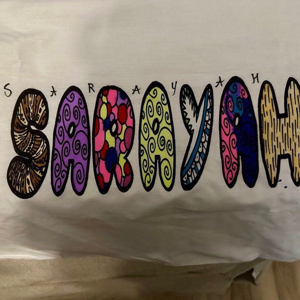 Color Me Personalized Pillow Case | Slumber Party | Sleepover Gifts ...