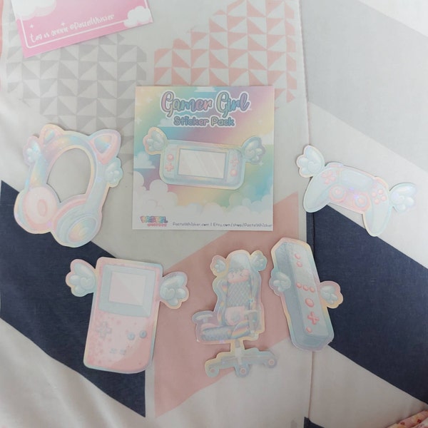 Gamer Girl Sticker Pack | Gamer Girls, Gamer Stickers, Gamer Girl ...